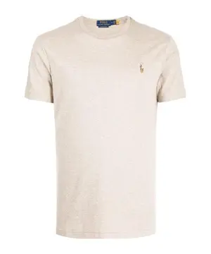 Polo Ralph Lauren Pony-embroidered Crewneck T-shirt - Beige