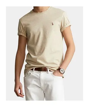 Polo Ralph Lauren Pony-embroidered Crewneck T-shirt - Beige