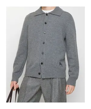Burberry Ekd Intarsia-knit Buttoned Cardigan