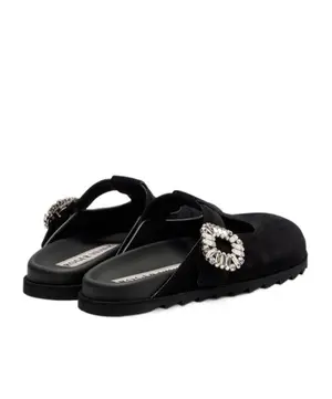 ROGER VIVIER Slidy Suede Mules
