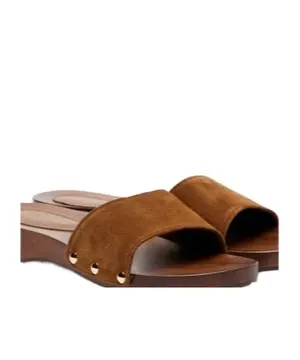 GIANVITO ROSSI Comfortable Versatile Platform Slide Sandals - Brown
