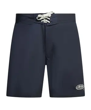 StÜssy Wide-leg Swim Trunks With Drawstring - Black