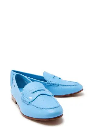 Polo Ralph Lauren Logo Pebbled Leather Loafers