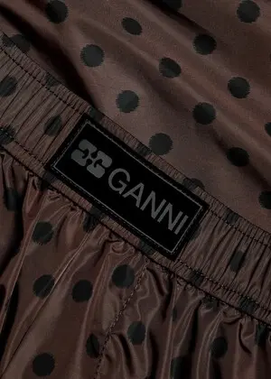 GANNI Polka Dot Shell Shorts