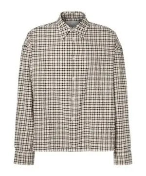 Studio Nicholson Nostra Checked Cotton Shirt - Nude