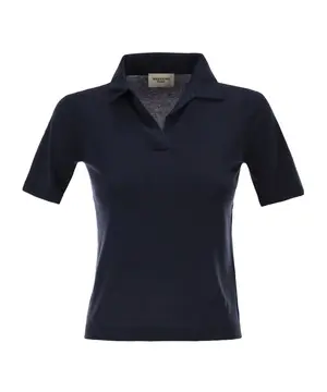Max Mara Short-sleeved Polo Shirt - Black