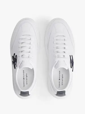 Tommy Hilfiger Logo Lightweight Leather Court Trainers