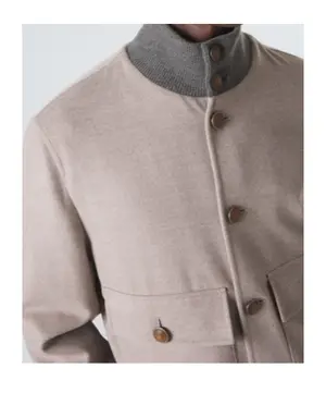 Brunello Cucinelli Cashmere-trimmed Wool Bomber Jacket