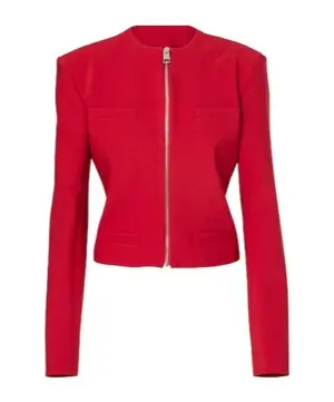Attico Crêpe Jacket - Red