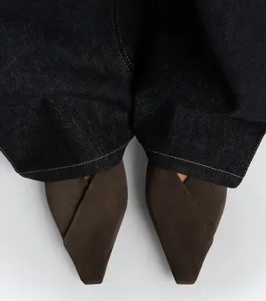 Brunello Cucinelli Suede Ballet Flats