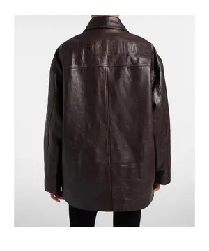 Balenciaga Oversized Leather Car Coat