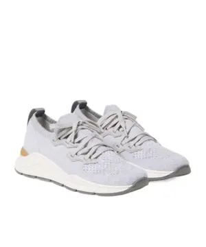 Brunello Cucinelli Knitted Sneakers - White