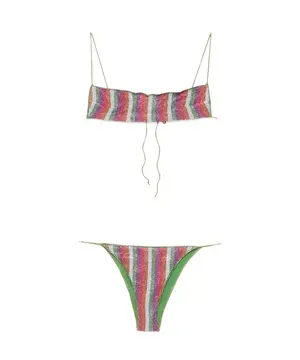 Oseree Two-piece Striped Bikini Set