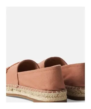 Chloé Logo Leather-trimmed Espadrilles