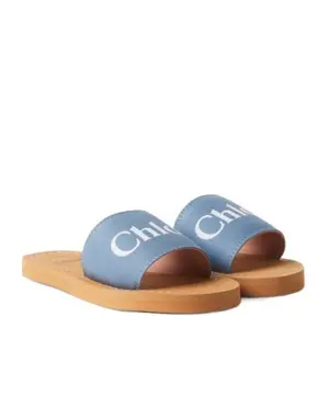 Chloé Logo Slides - Blue