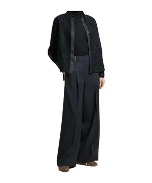 Peserico Pleated Wide-leg Trousers