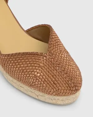 CastaÑer Cora Woven-design Heeled Espadrilles