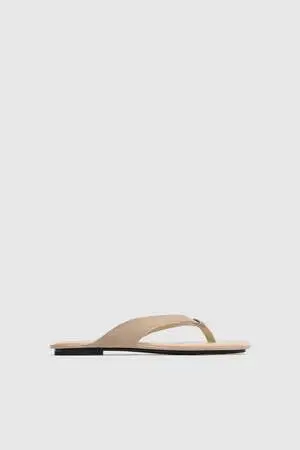 ST. AGNI Suede Opanka Slide - Papyrus