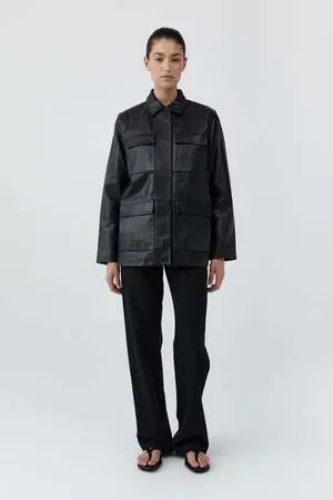 ST. AGNI Pre-order: Four Pocket Leather Jacket