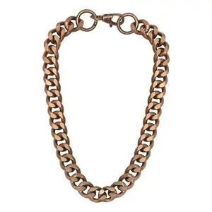SYLVIA PIECHULLA Chunky Aluminum Matinee Length Necklace - Gold