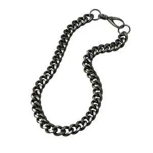 SYLVIA PIECHULLA Chunky Aluminium Link Chain Necklace - Black