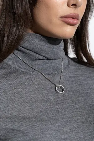 MAISON MARGIELA Tone Brass Pendant Necklace