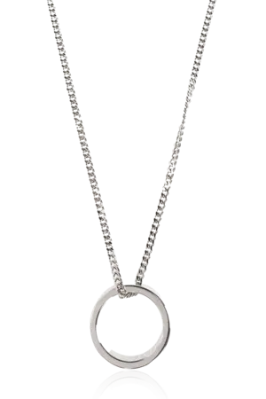 MAISON MARGIELA Tone Brass Pendant Necklace - Silver