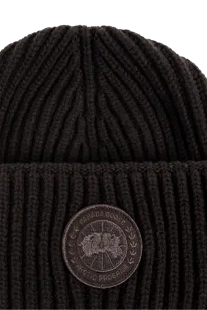 Canada Goose Wool Beanie With Logo Patch