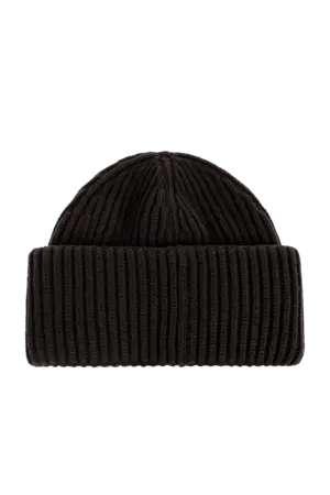 Canada Goose Wool Beanie With Logo Patch - Brown