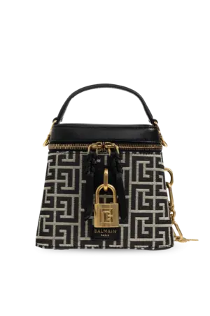 Balmain Monogram Bag - Black