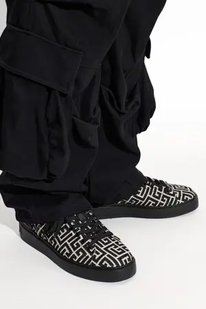 Balmain B-court Monogram Sneakers