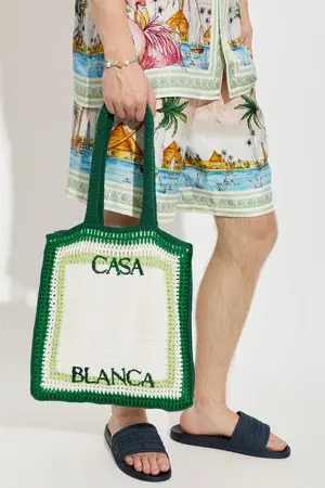Casablanca Crocheted Bag With Logo