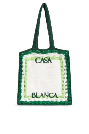 Casablanca Crocheted Bag With Logo