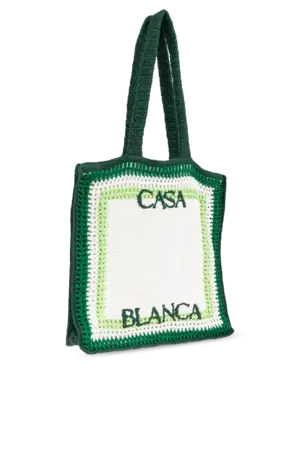 Casablanca Crocheted Bag With Logo