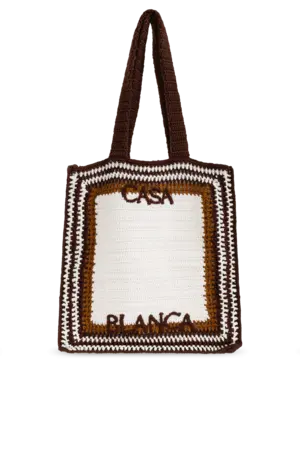 Casablanca Crocheted Bag With Logo