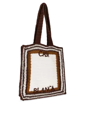Casablanca Crocheted Bag With Logo