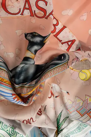 Casablanca Silk Scarf With Print