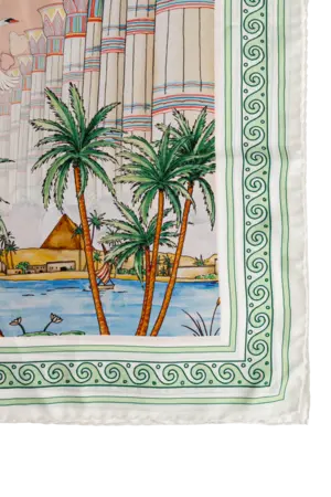 Casablanca Silk Scarf With Print - Multicolour