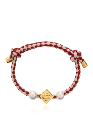 Casablanca Bracelet With Pearls - Red