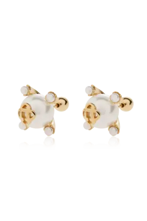 Casablanca Pearl Earrings - Gold