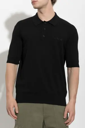 Balmain Polo With Embroidered Logo