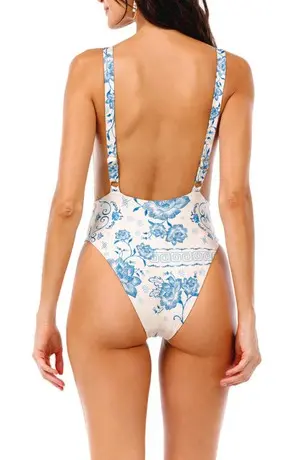 Agua Bendita Dome High Neck One-piece Swimsuit