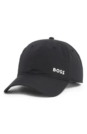 BOSS Baseball Cap With Contrast Branding - Black