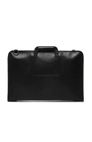 KORCHMAR Jackson Zippered Leather Briefcase - Black