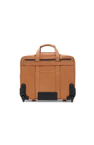 KORCHMAR Kenton Wheeled Leather Travel Briefcase