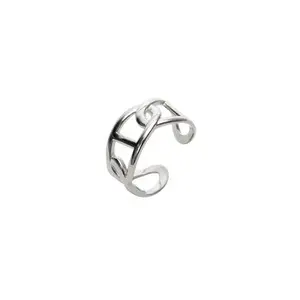 SPERO LONDON Large Chain Ring Sterling - Silver