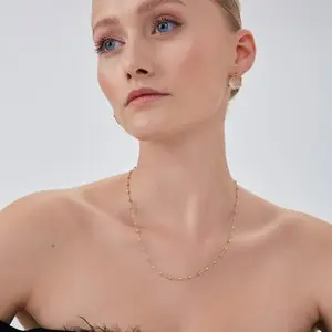 SPERO LONDON Dorissa Multicolour Sterling Silver Beaded Necklace - Gold
