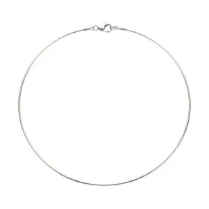 SPERO LONDON Sterling Rigid Fine Chain Choker Necklace - Silver