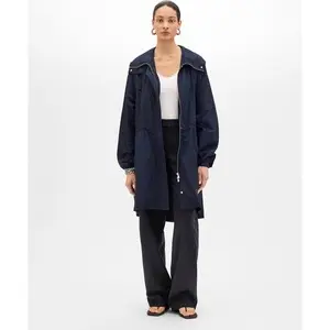 Another Tomorrow Recycled Nylon Anorak - Navy