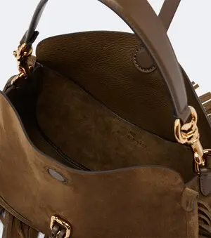 Etro Pony Medium Suede Shoulder Bag